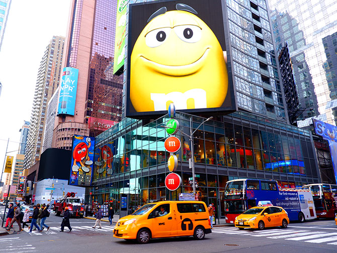 M&M’s Store på Times Square - NewYorkCity.dk